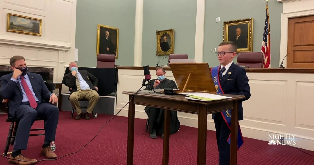 New Hampshire’s kid governor shares important message