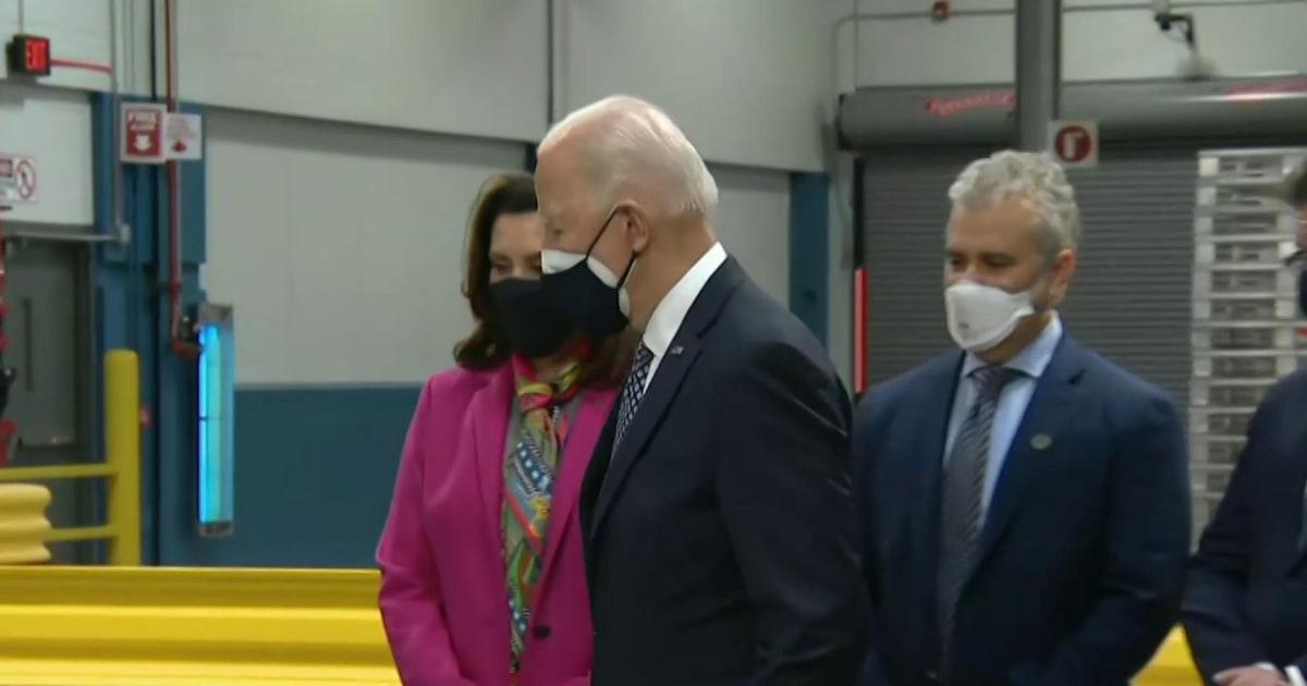 Biden tours Pfizer plant in Michigan