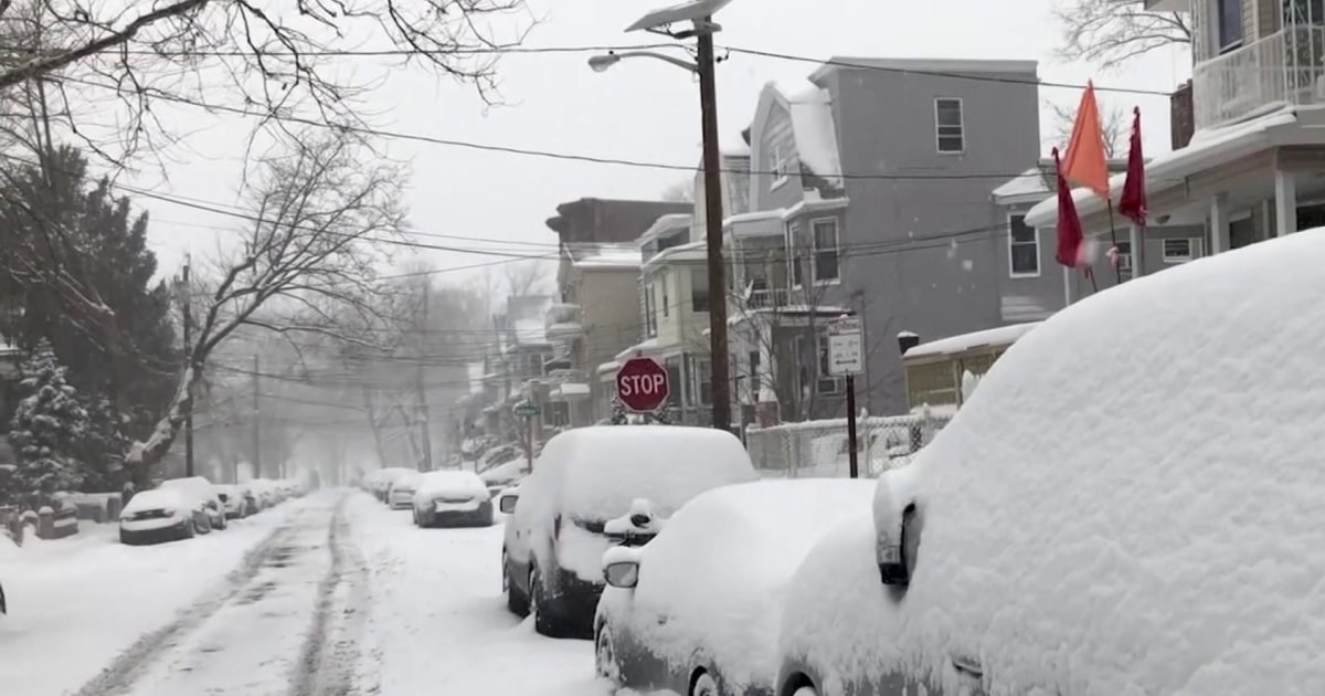 Heavy bands of snow, wind gusts take over New Jersey