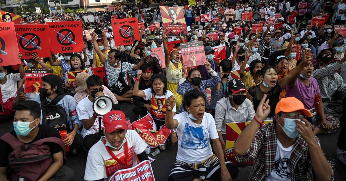Myanmar protesters defy military crackdown as coup opposition spreads
