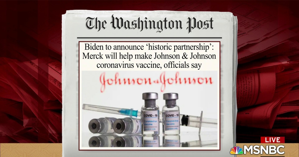 Biden to announce 'historic partnership' between Merck, Johnson & Johnson
