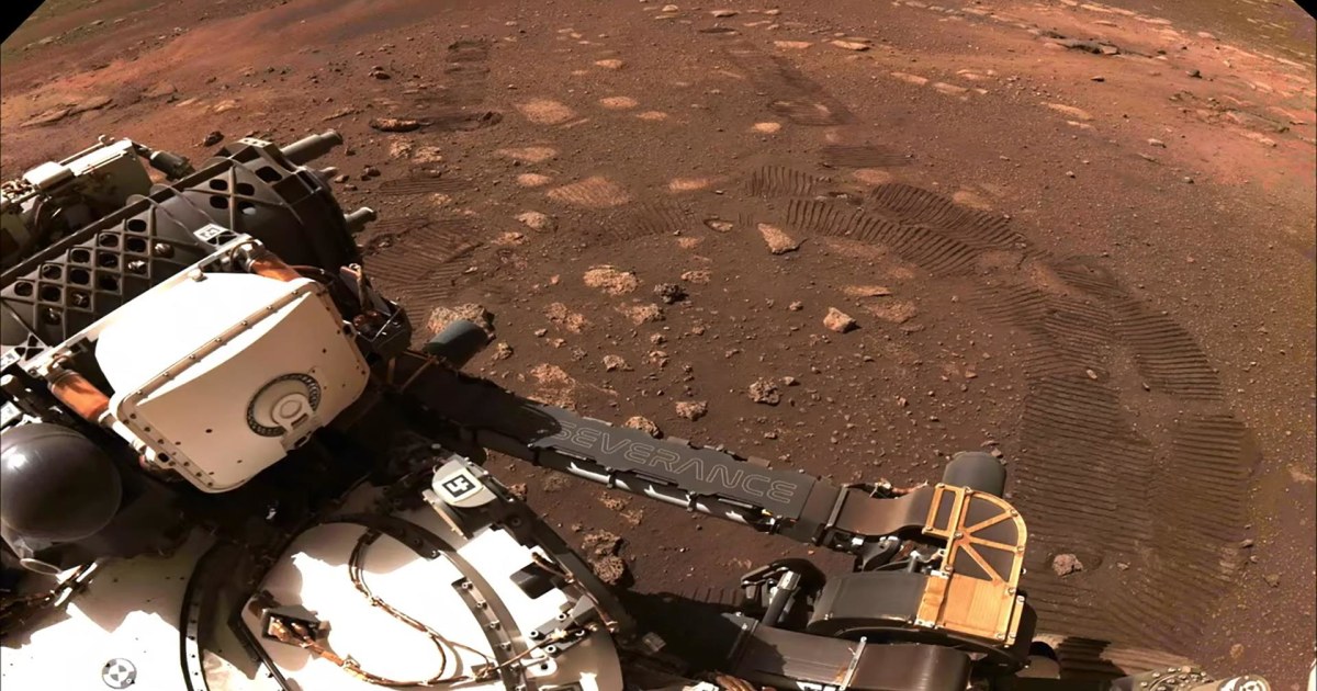 Mars rover Perseverance goes for first drive