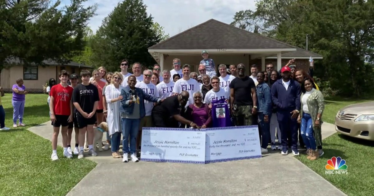 Fraternity surprises beloved cook by helping pay off mortgage