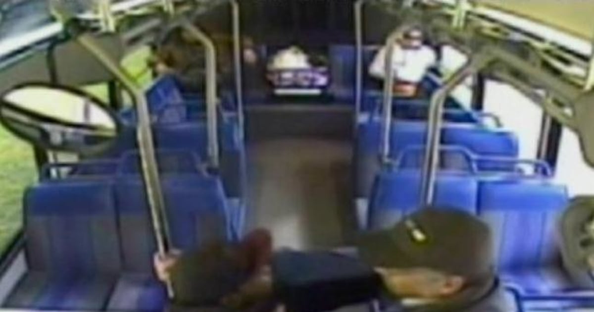 Bus attack caught on camera