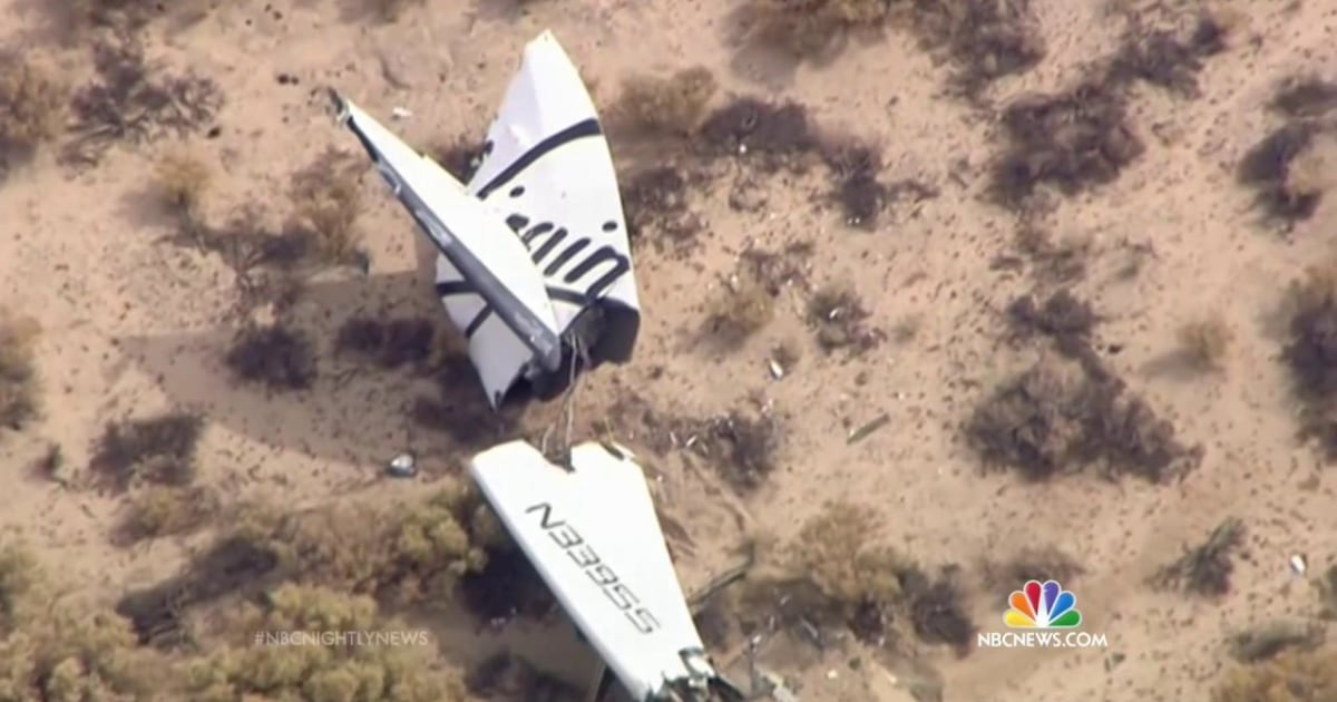 Virgin Galactic SpaceShipTwo Crashes During Test Flight