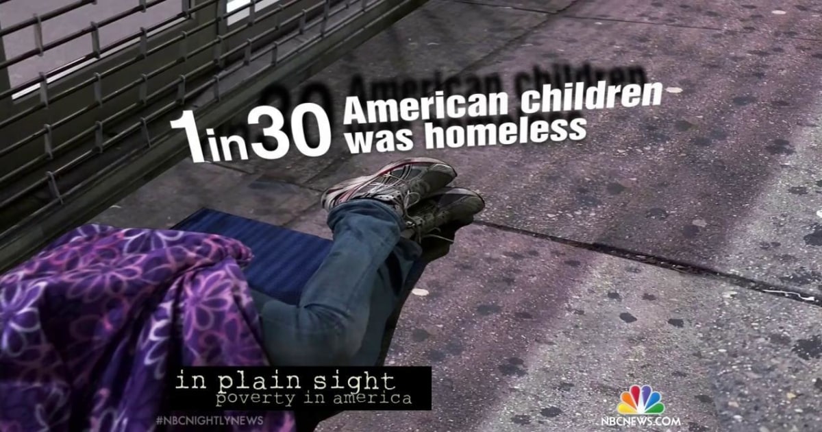 One in Every 30 Children in America Is Homeless