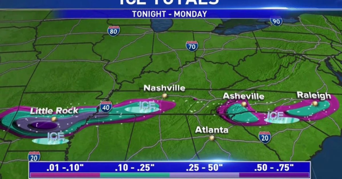 Major Ice Storm Moving Through U.S.