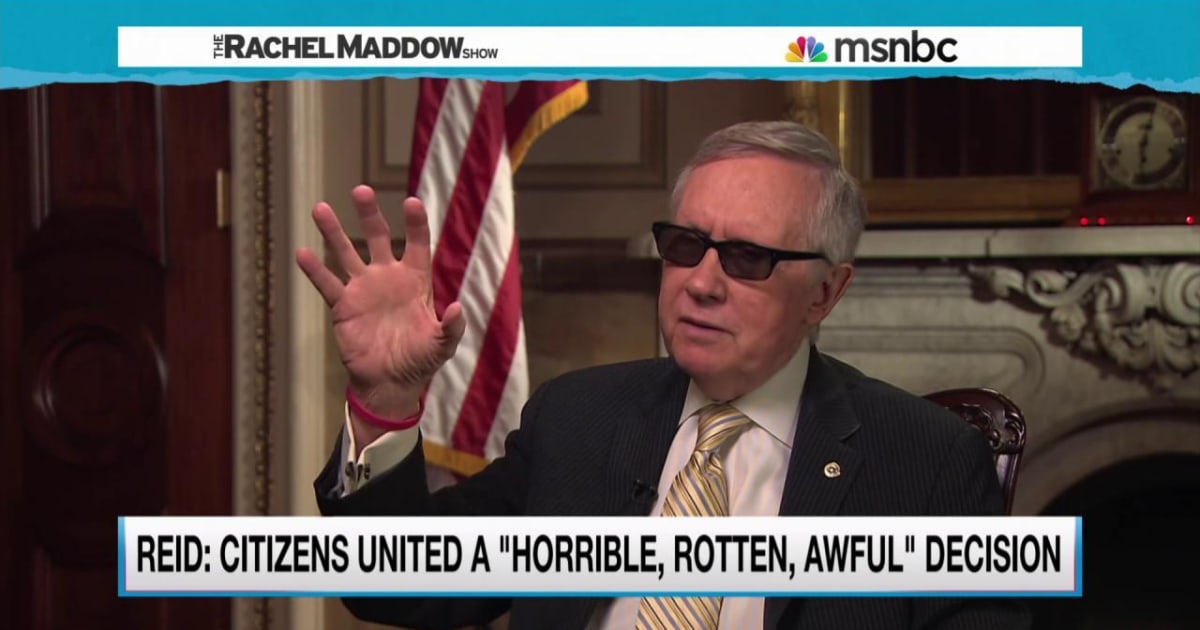 Reid on Citizens United: 'horrible, rotten, awful'
