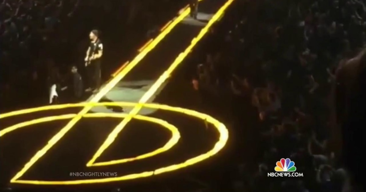 U2’s The Edge Falls Off the Edge of a Stage in Vancouver