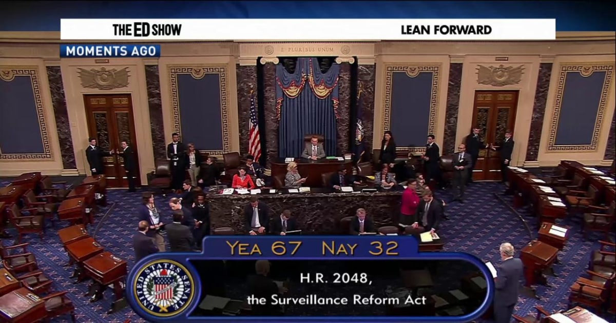 Senate approves NSA surveillance reform bill