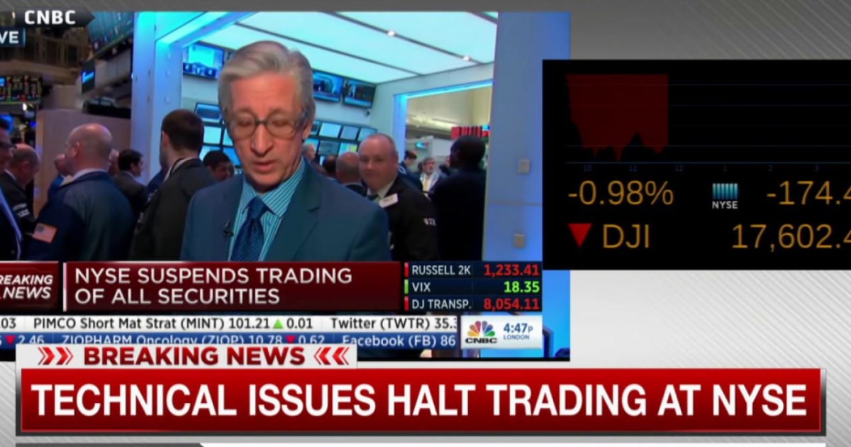 NYSE releases statement on trading halt