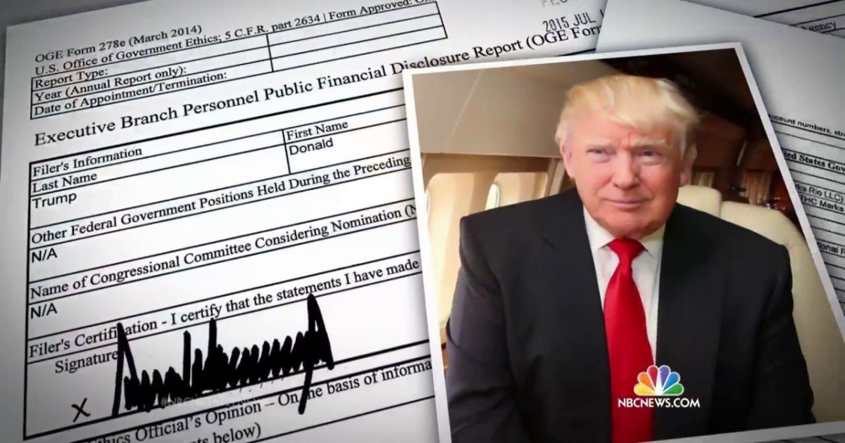 Donald Trump’s Financial Disclosure Offers Glimpse Into His Fortune