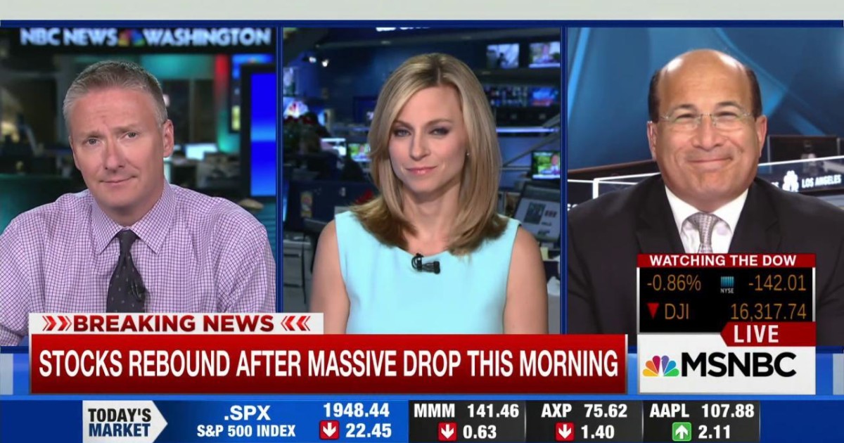 Stocks rebound after massive drop