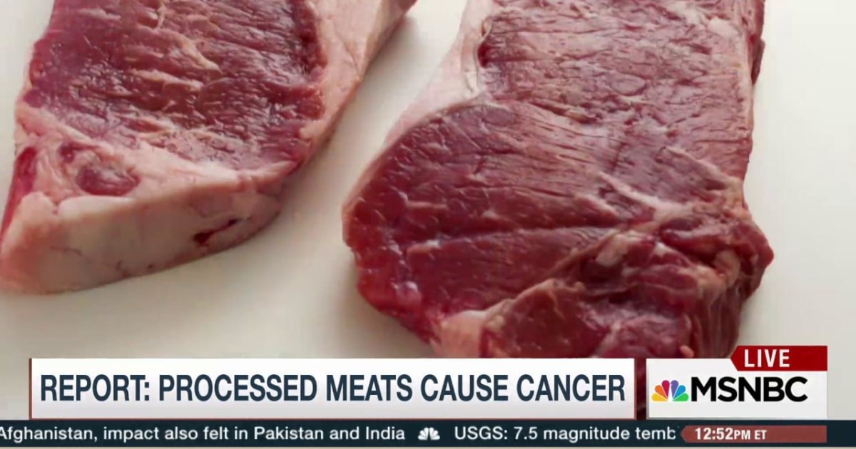 Report: Processed meats cause cancer