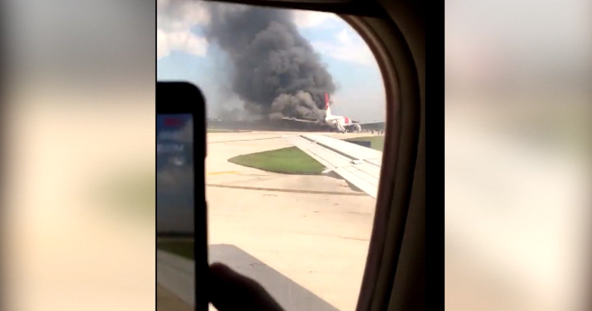 Plane Catches Fire on Fort Lauderdale Tarmac