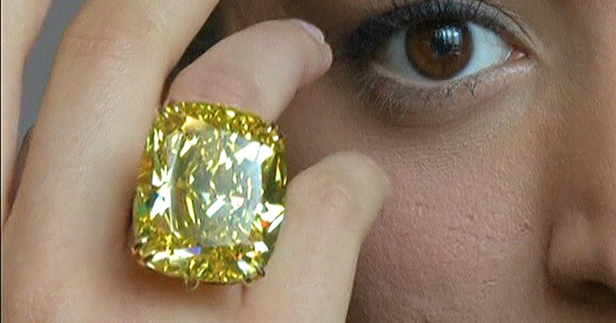 Record Bid Captures 100 Carat Yellow Diamond