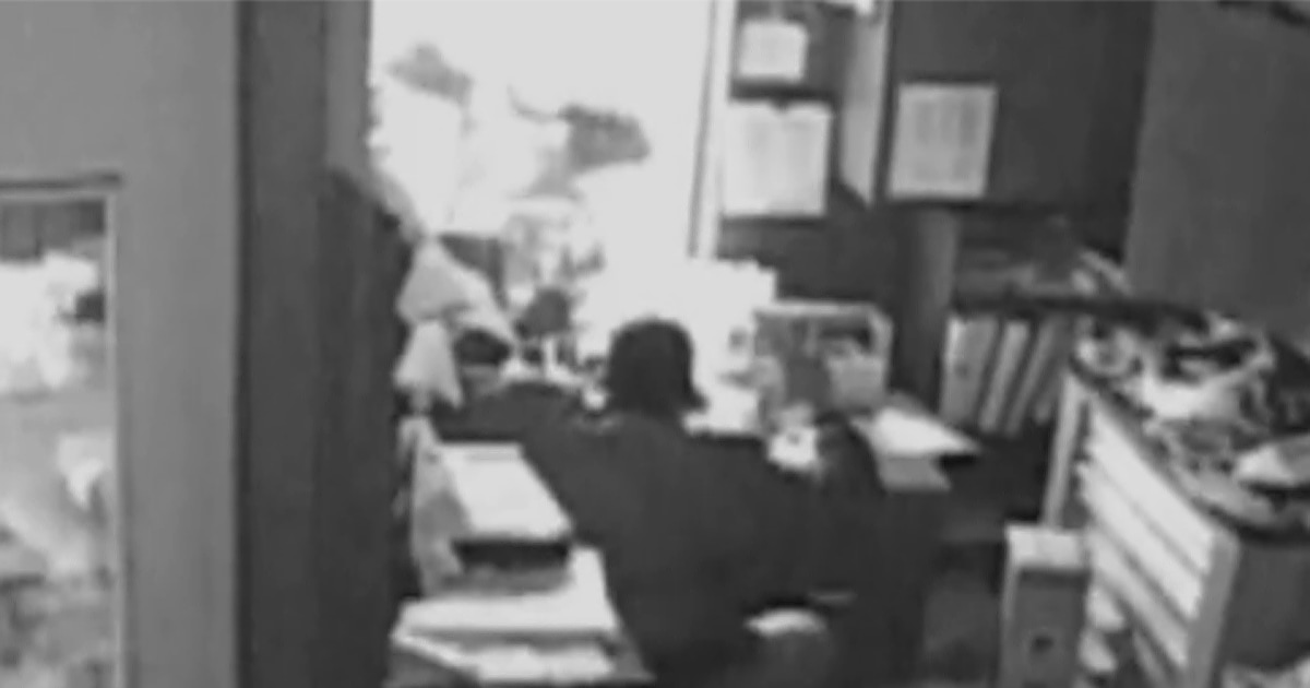 Caught On Camera: Cops Wake Sleepy Bandit