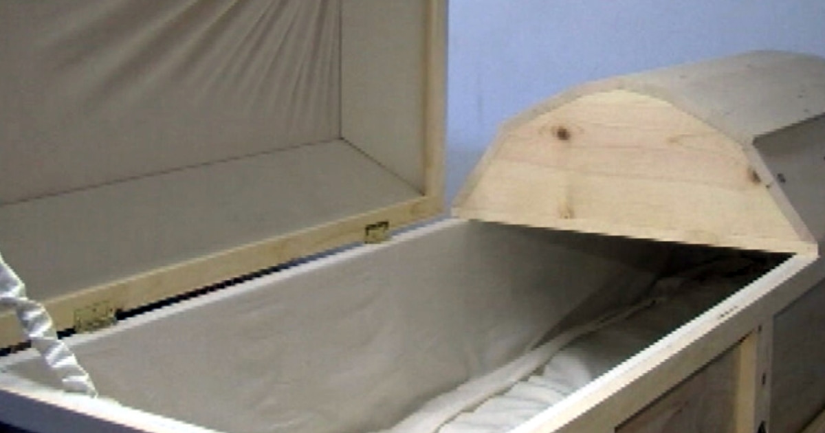 Couple builds homemade custom caskets
