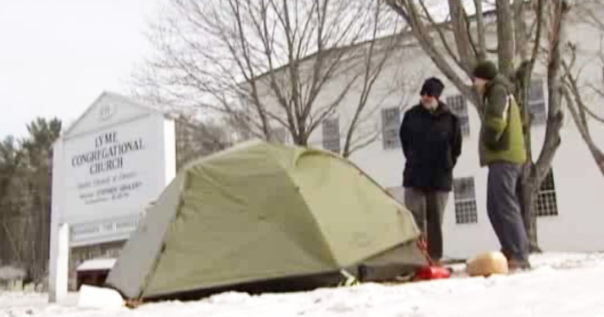 Pastor Camps in Cold For Homeless