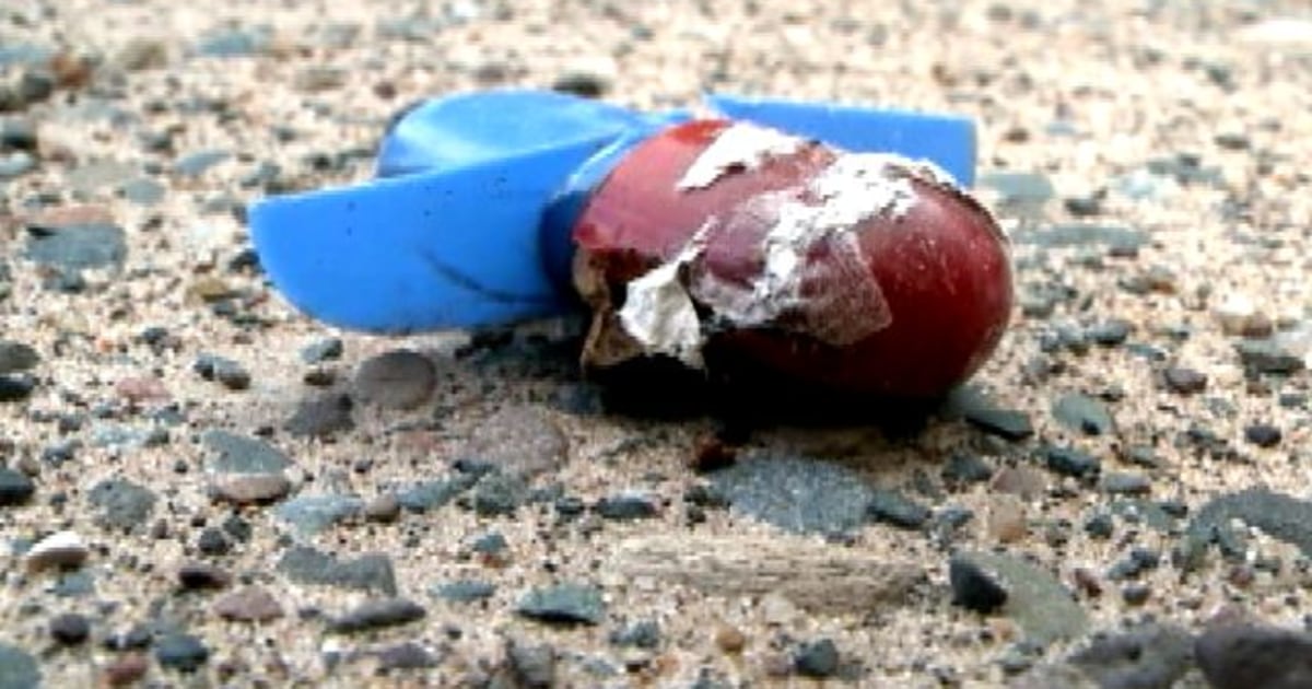 Unexploded firework imbeds in man's chest