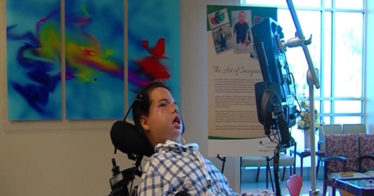 Paralyzed Man Creates Art Using Eye Movements