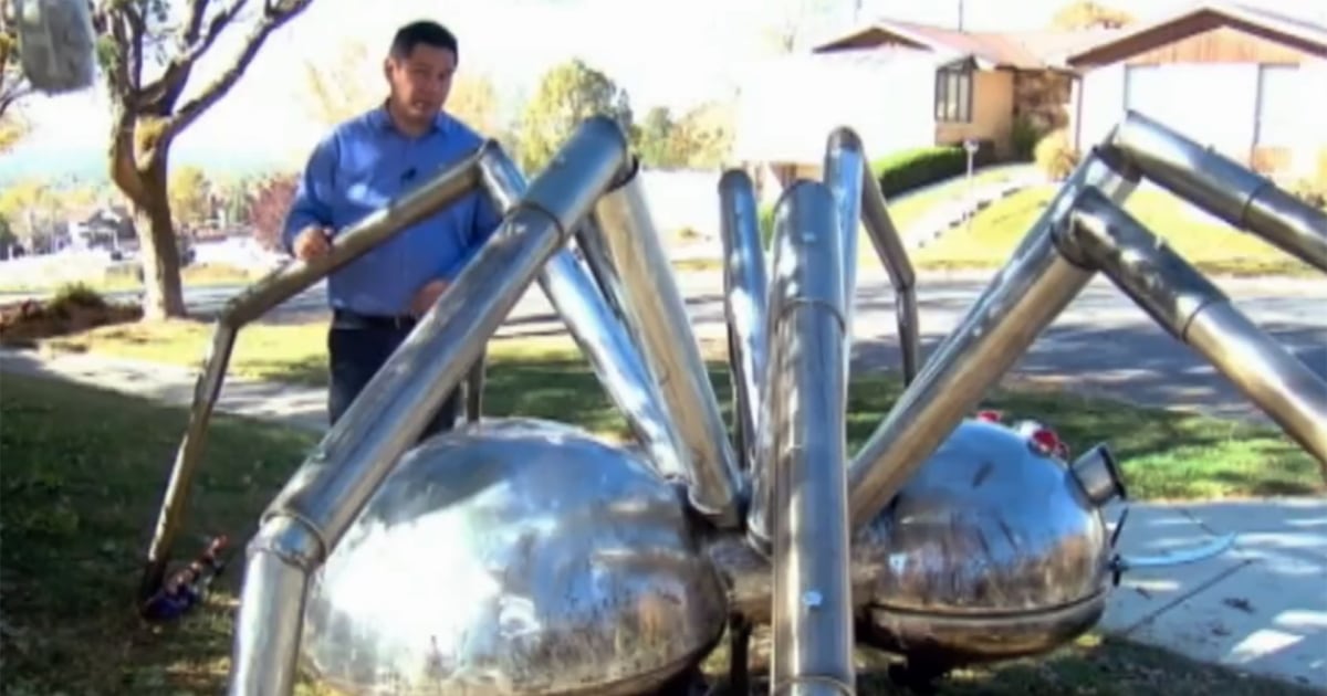 Heavy, Metal Spider Ignites Neighborhood