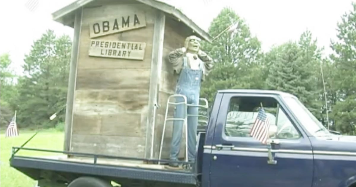 Obama Outhouse Float Causes Stink