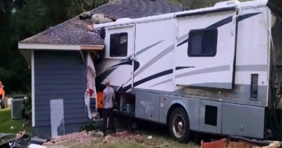 RV Slams Into Home