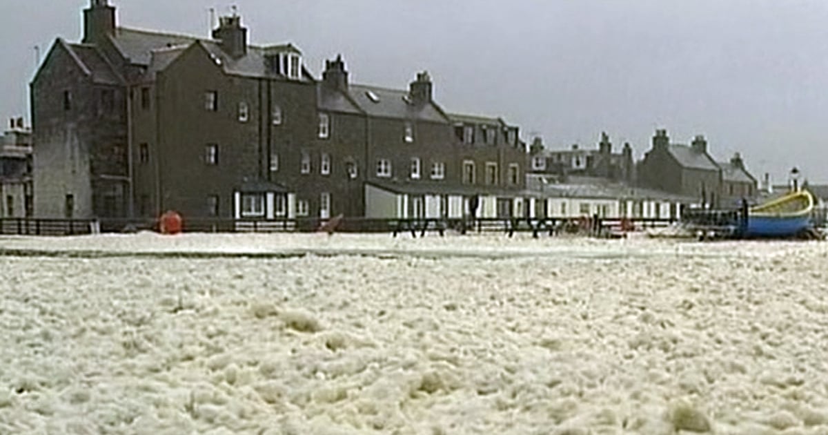 Scotland swims in sea suds