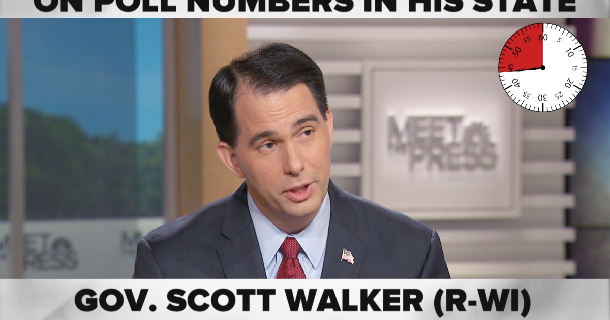 Walker on His Poll Numbers and Views on Birthright Citizenship