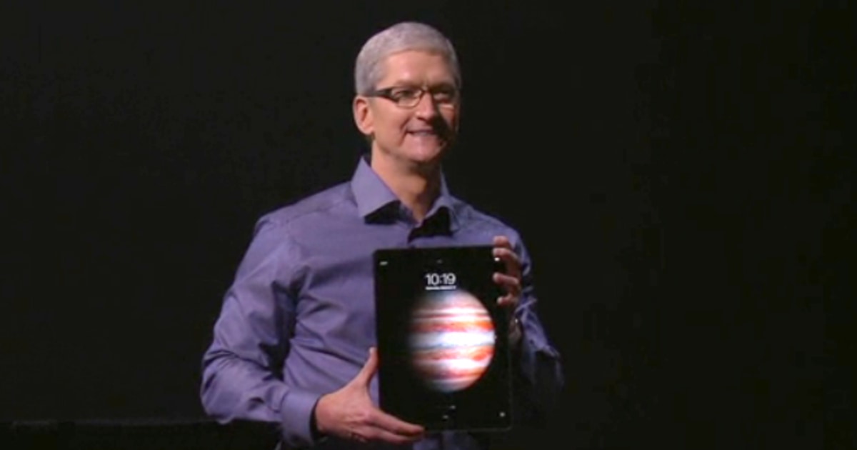 Watch Apple's Tim Cook Unveil iPad Pro