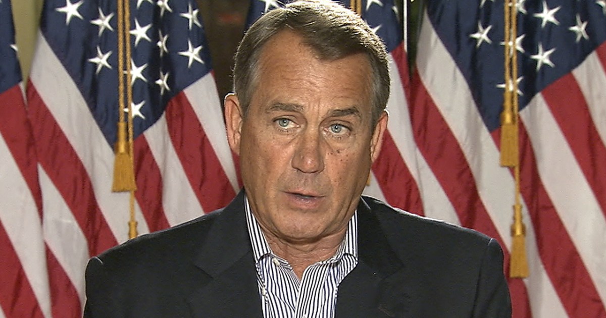 Boehner: No progress to report in fiscal cliff talks