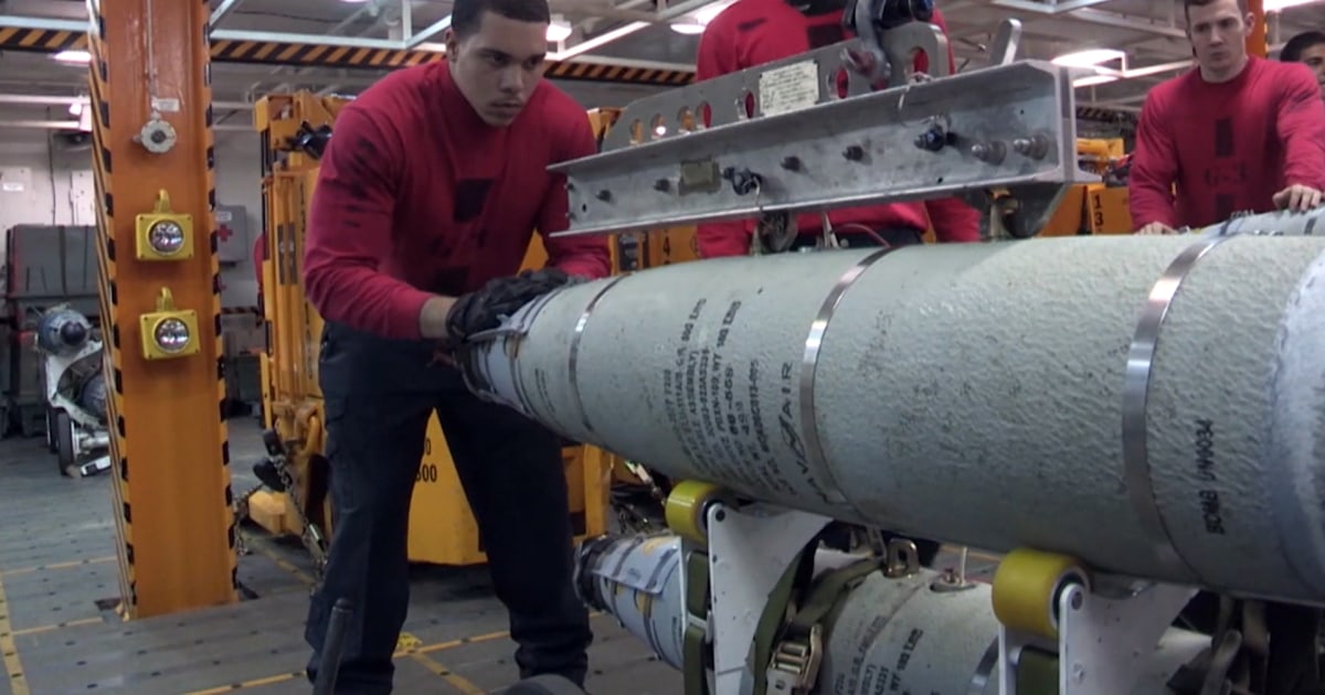 See Bombs Being Built Aboard U.S.S. George H.W. Bush