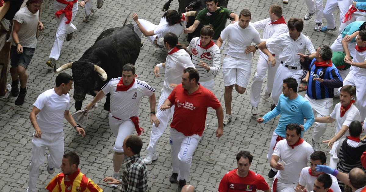 Running of the bulls kicks off
