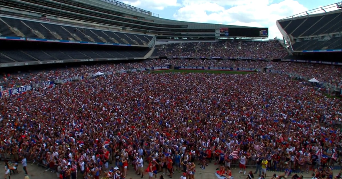 Chicago's Soldier Field Holds Huge World Cup Viewing Party