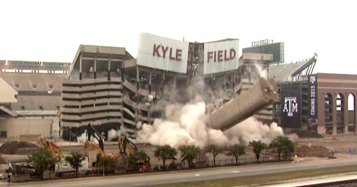 Famous Texas Football Stadium Imploded