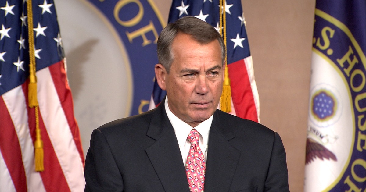 Boehner: This Is Exactly the Way I Don’t Want to Do Business