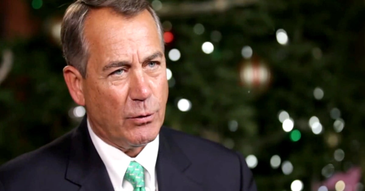 Boehner in Holiday Spirit With 'Twas the End of the 113th Reading