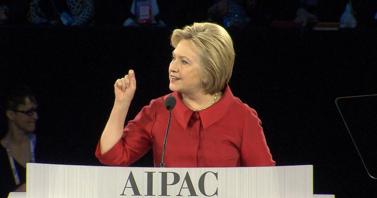 Clinton Tells AIPAC ‘Israel’s Security Is Non-Negotiable’
