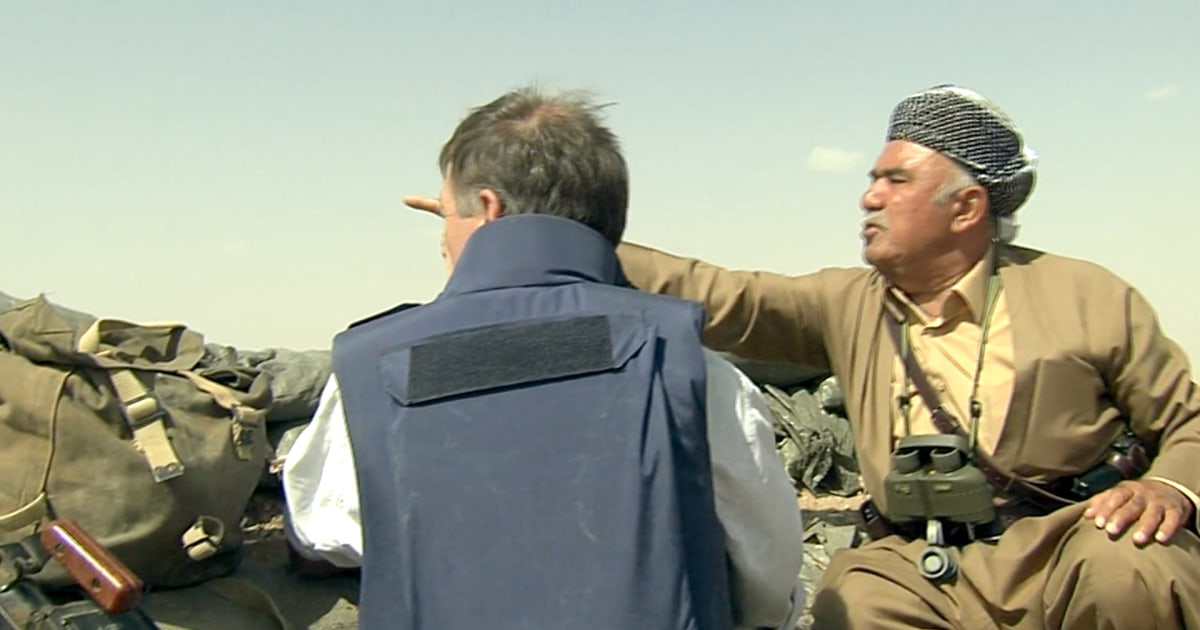 Peshmerga Forces Show NBC News Scene of Airstrike on ISIS