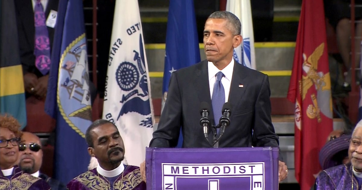 Obama Delivers Eulogy for Slain Charleston Pastor