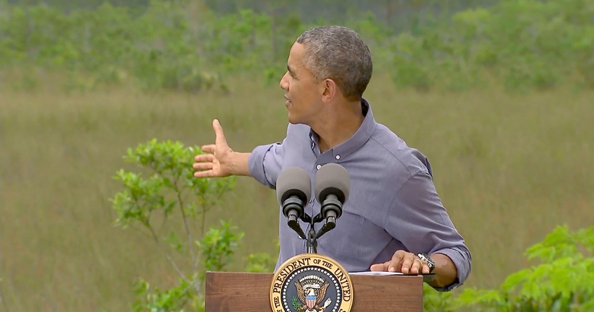 Obama Celebrates Earth Day at the Everglades