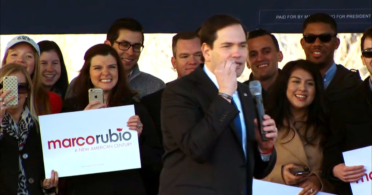 Rubio, Trump Continue to 'Sweat' it Out