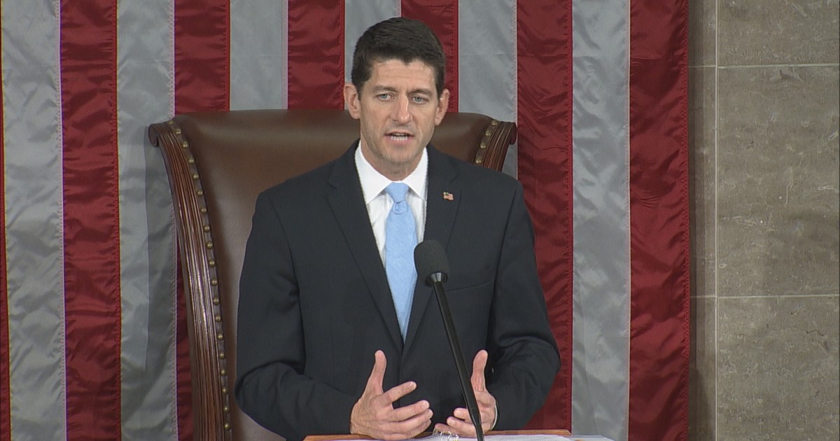 'I Never Thought I Would Be Speaker,' Ryan Tells House