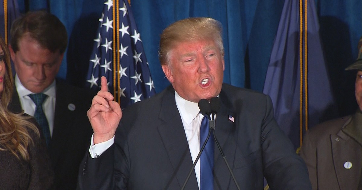 Donald Trump Celebrates Victory in N.H.