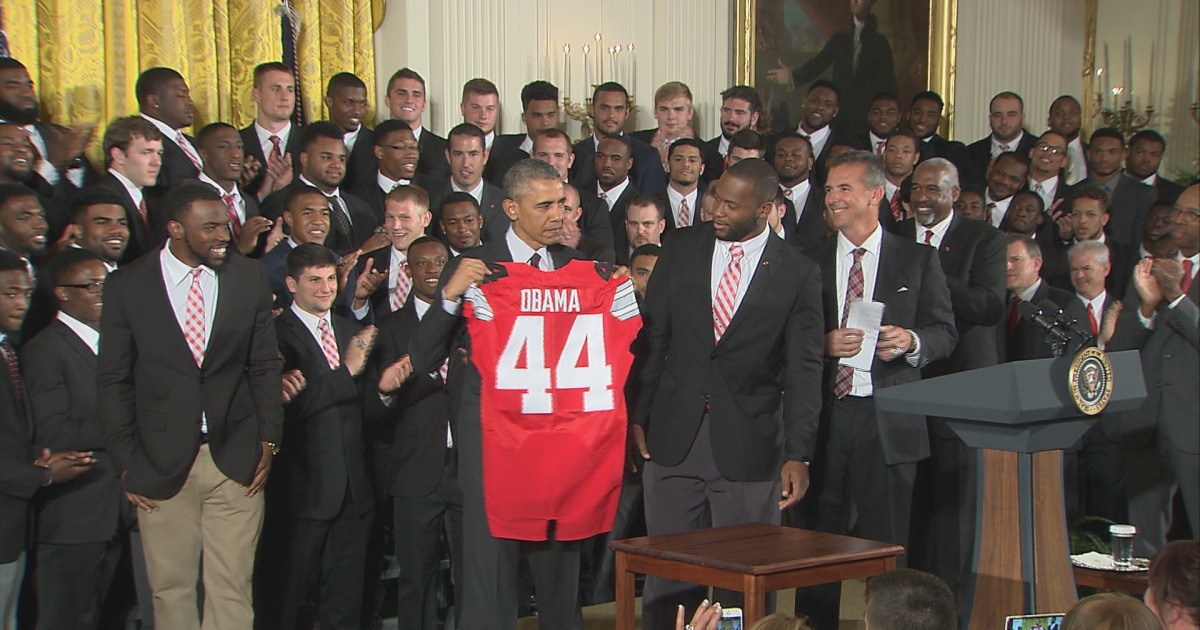 Obama Hosts National Champion Ohio St. Football Team