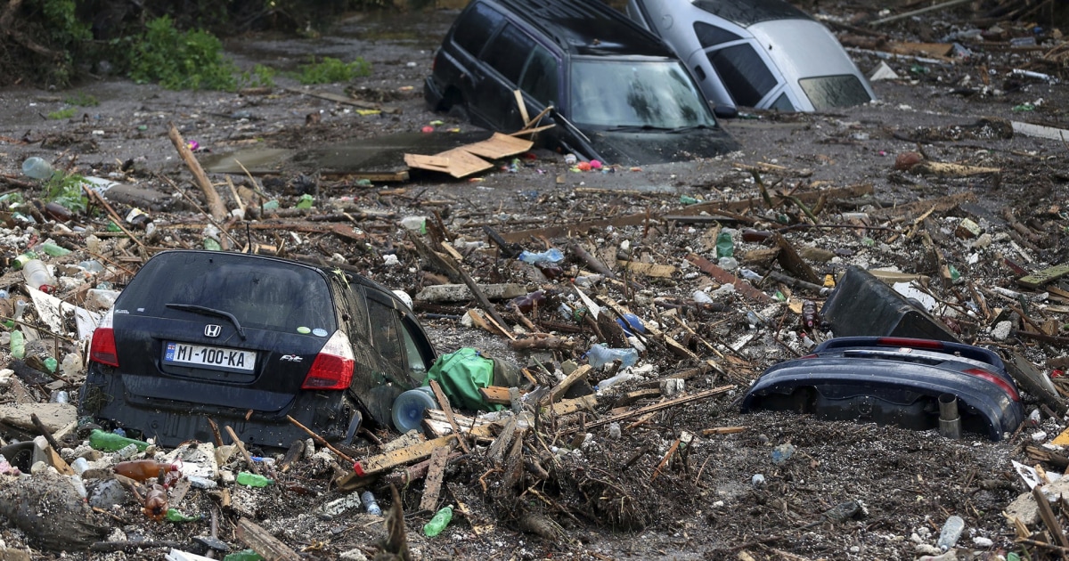 Tbilisi Left Covered in Mud After Flash Flood