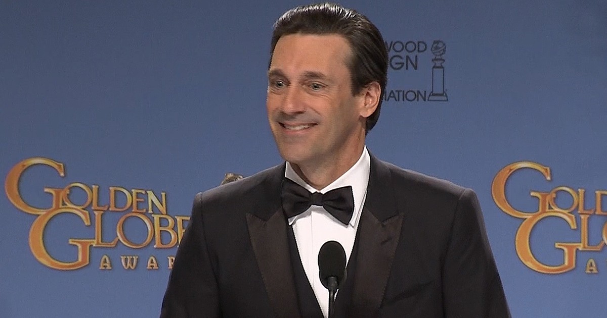 Jon Hamm Reflects on Globes Win for Best Actor, TV Drama