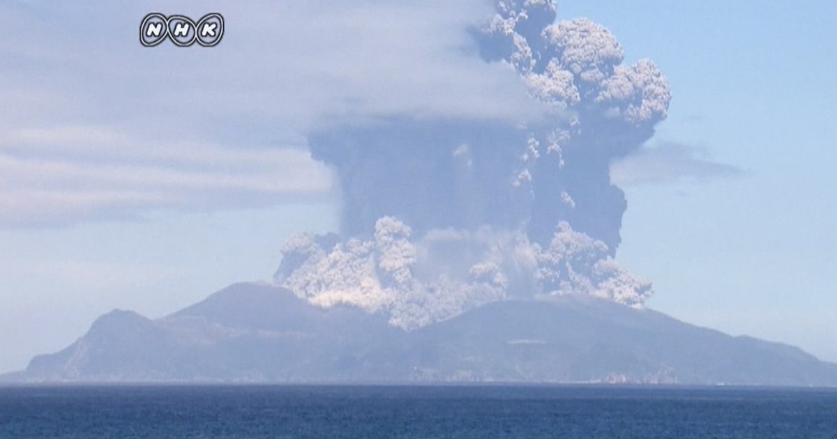 Volcano Erupts on Japanese Island