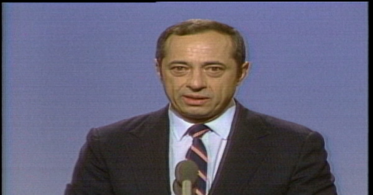 Gov. Mario Cuomo Offers Tale of Two Cities in 1984 DNC Speech